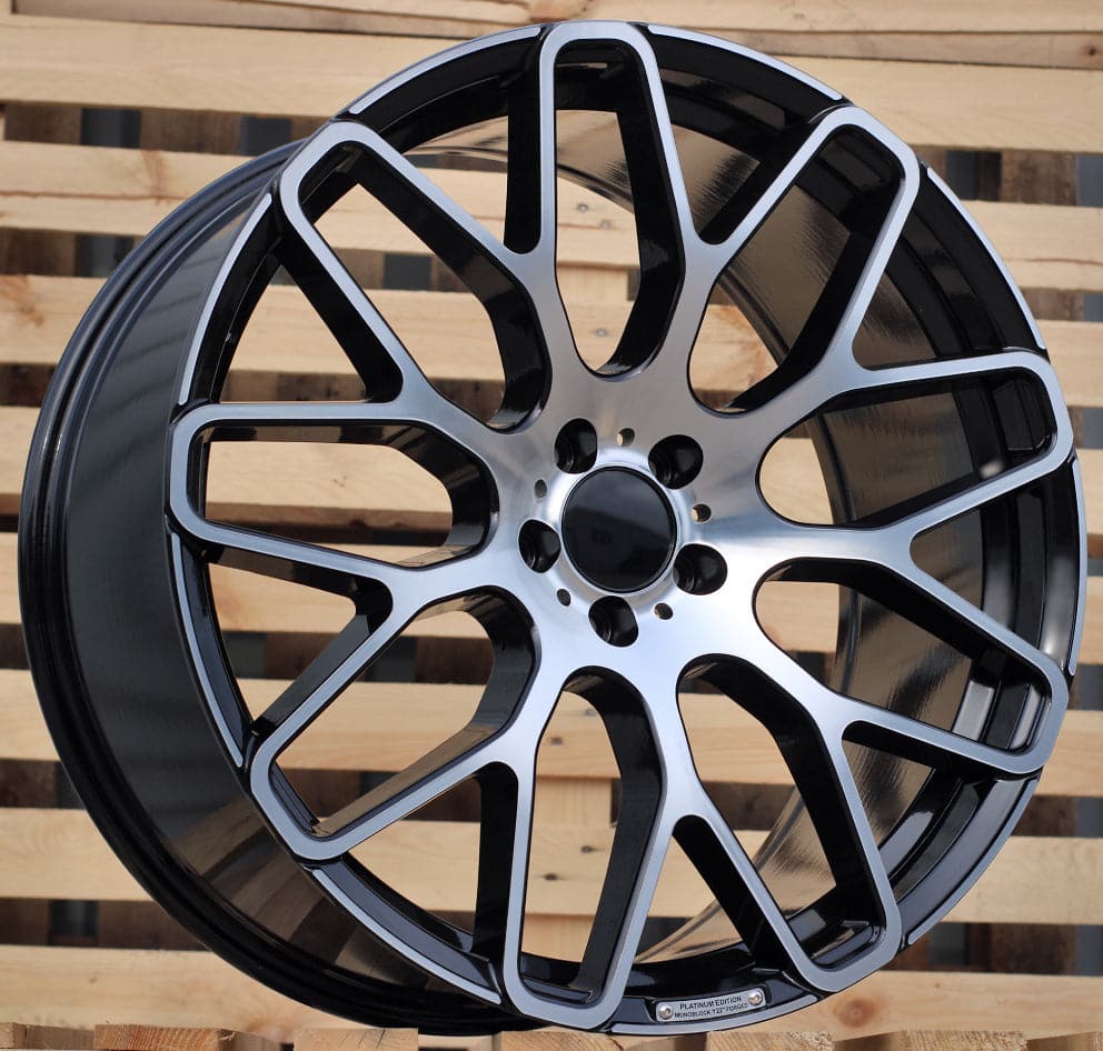 Alu kola Mercedes replika Brabus AT967 10x22 5x112 ET46 Black Polished